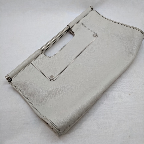 Banana Republic | Bags | Banana Republic Bone Colored Leather Clutch ...